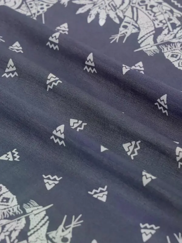 FORTELA Apache-print Cotton Bandana - Blue