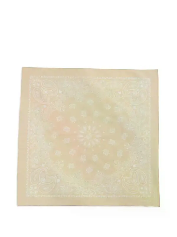 FORTELA Japanese Paisley-pattern Bandana - Neutrals