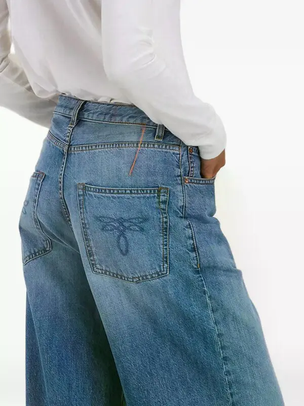 FORTELA Jaron Embroidered Baggy Jeans