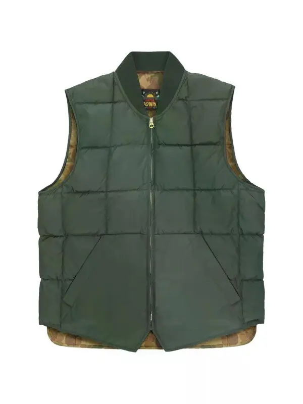 FORTELA Padded Camouflage-print Gilet - Green
