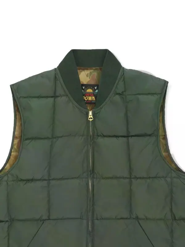 FORTELA Padded Camouflage-print Gilet - Green