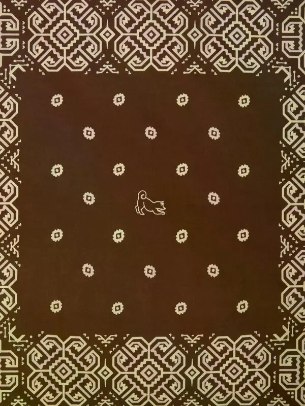 FORTELA Ikara-print Bandana - Brown