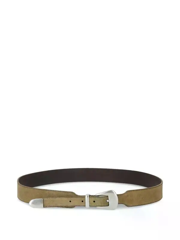 FORTELA Perforated Leather Belt - Brown