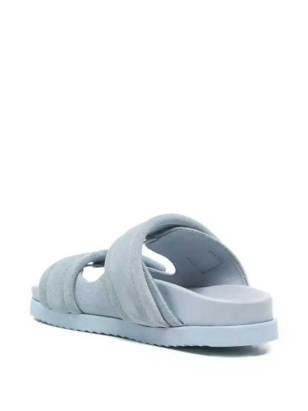 Patrizia Pepe Suede Flat Sandals - Blue