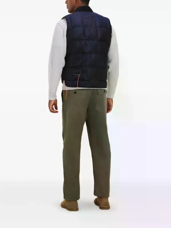 FORTELA Quilted Pattern Gilet - Blue