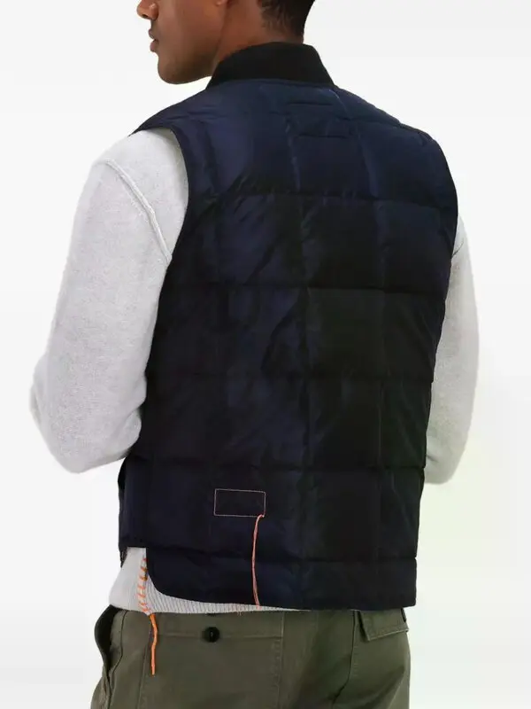 FORTELA Quilted Pattern Gilet - Blue
