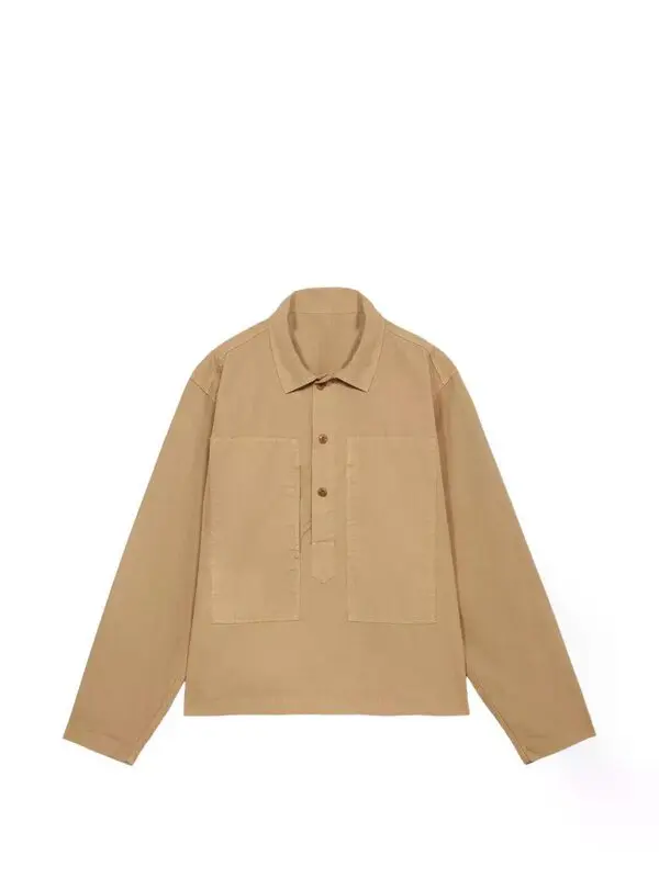 FORTELA Fuego Square-pocket Overshirt - Neutrals