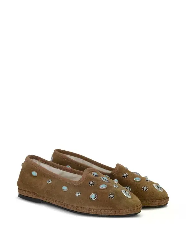 FORTELA Frutate Studded Ballet Flats