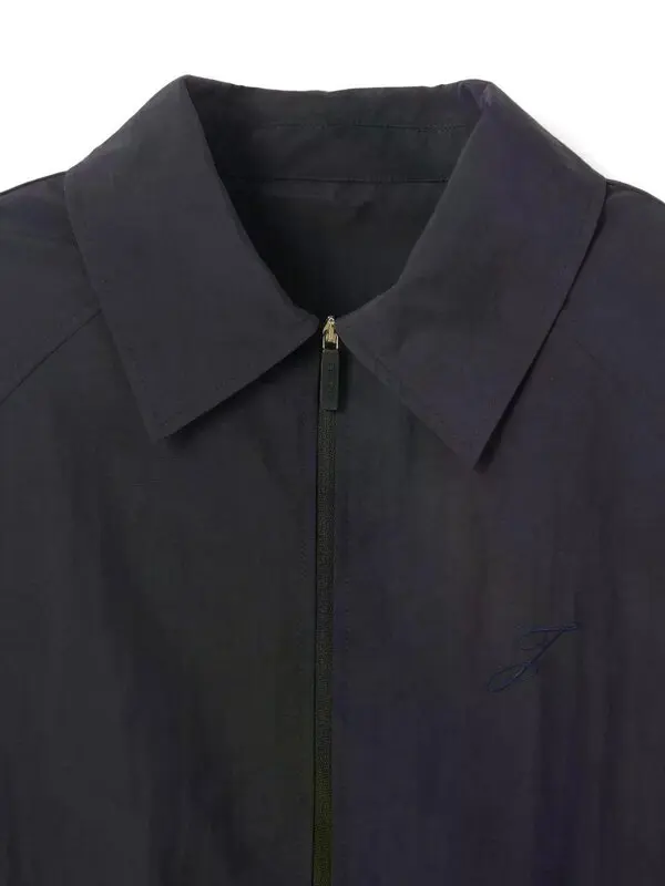 Jacquemus Embroidered Zip Jacket - Blue