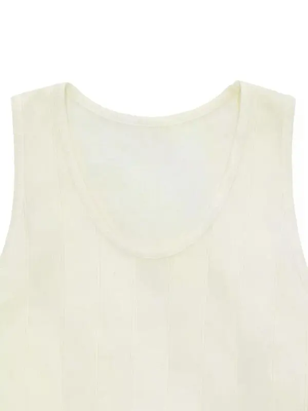 FORTELA Dylan Canottiera Ribbed Tank Top - Neutrals