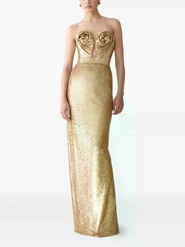 Carolina Herrera Sequin Maxi Dress