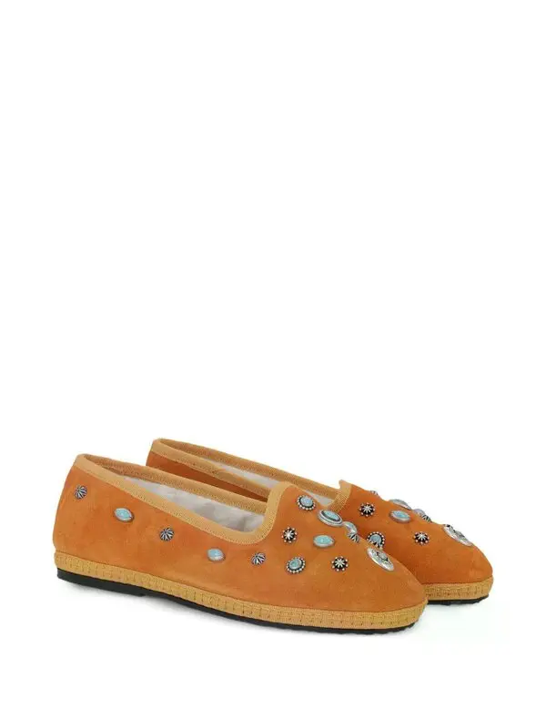 FORTELA Friulan Suede Slippers - Orange