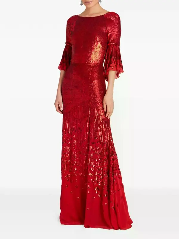 TEMPERLEY LONDON Celestial Sequin-embellished Maxi Dress