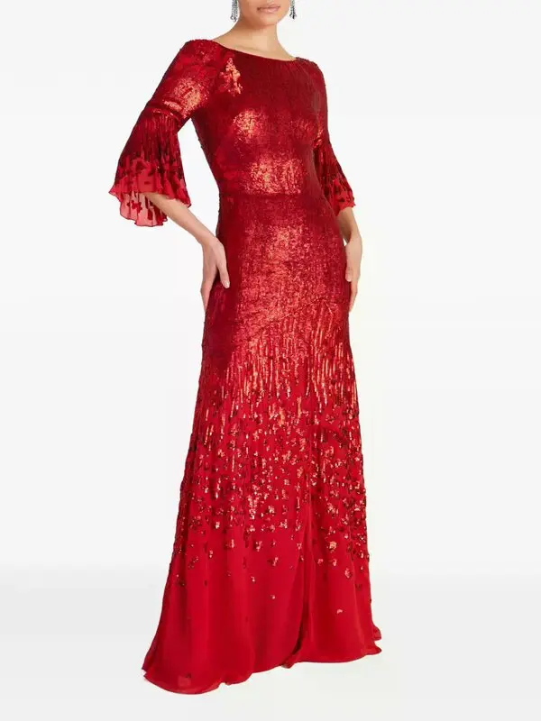 TEMPERLEY LONDON Celestial Sequin-embellished Maxi Dress