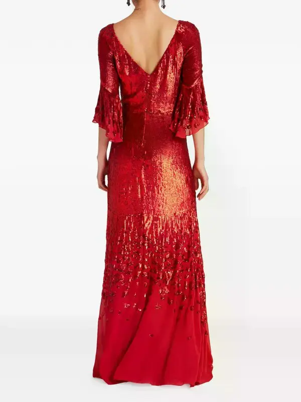 TEMPERLEY LONDON Celestial Sequin-embellished Maxi Dress