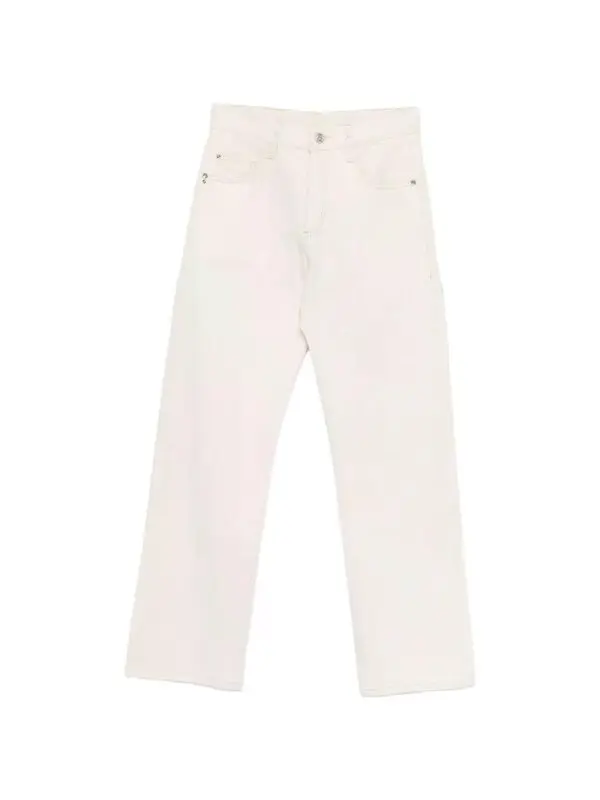 Patrizia Pepe Straight-leg Jeans With Logo Button