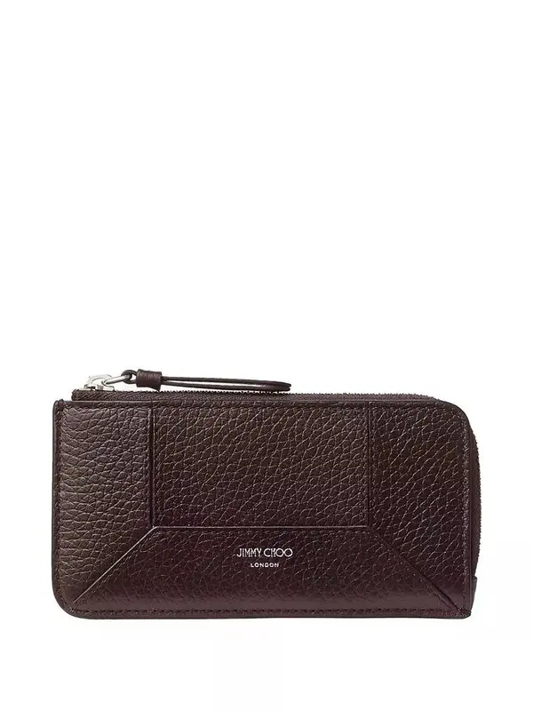 JIMMY CHOO Zip-around Leather Wallet - Brown