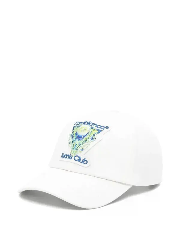 Casablanca Tennis Club Baseball Cap - White