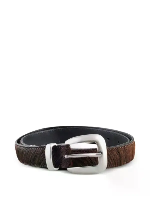 MOLEBO Fur Buckle Belt
