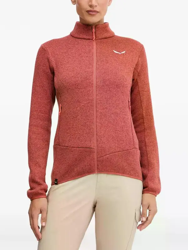 SALEWA Zipped Mock-neck Sweater