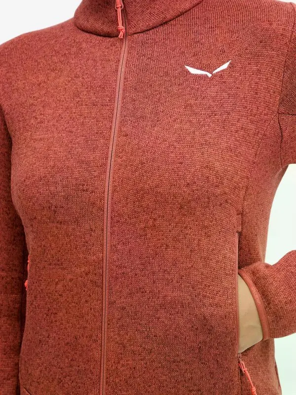 SALEWA Zipped Mock-neck Sweater