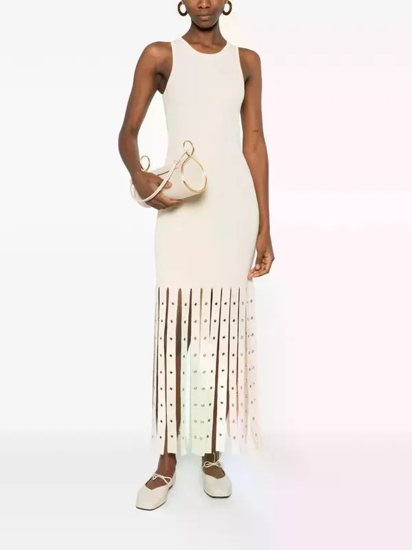 Patrizia Pepe Fringes Knit Midi Dress