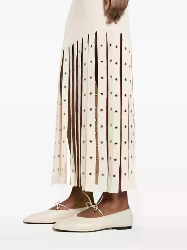 Patrizia Pepe Fringes Knit Midi Dress