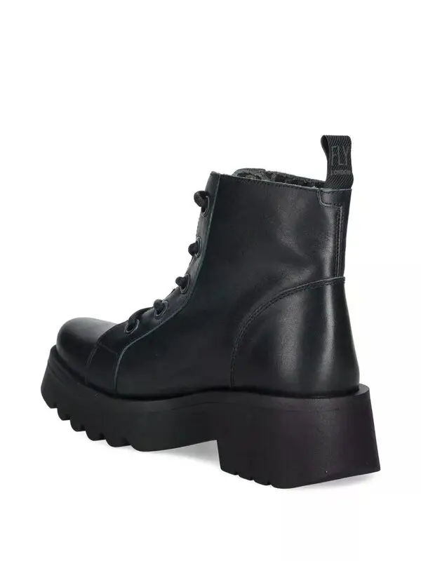 Fly London Lace-up Platform Ankle Boots