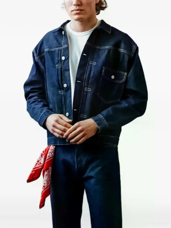 FORTELA Type Pocket Denim Jacket - Blue