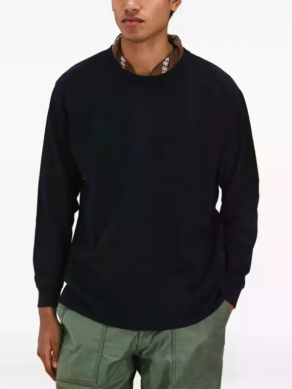 FORTELA Chest Pocket Cotton Sweater