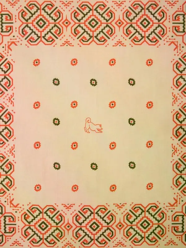 FORTELA Ikara-printed Cotton Bandana - Neutrals