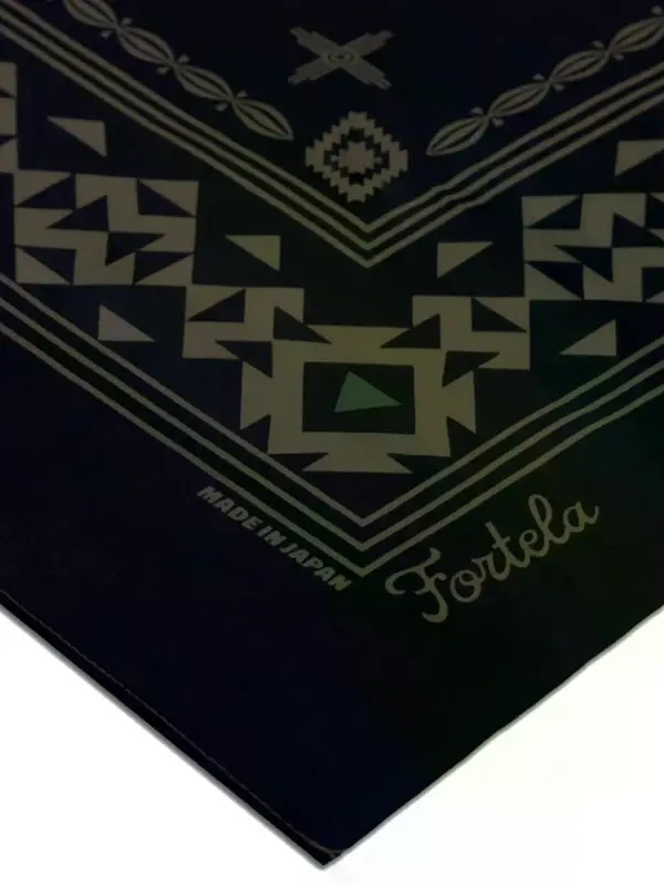 FORTELA Bird-motif Bandana - Blue
