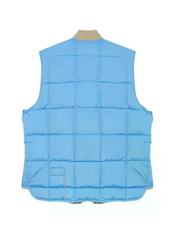 FORTELA Zip-fastening Quilted Gilet - Blue