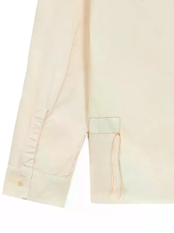 FORTELA Workt Patch-pocket Shirt - Neutrals
