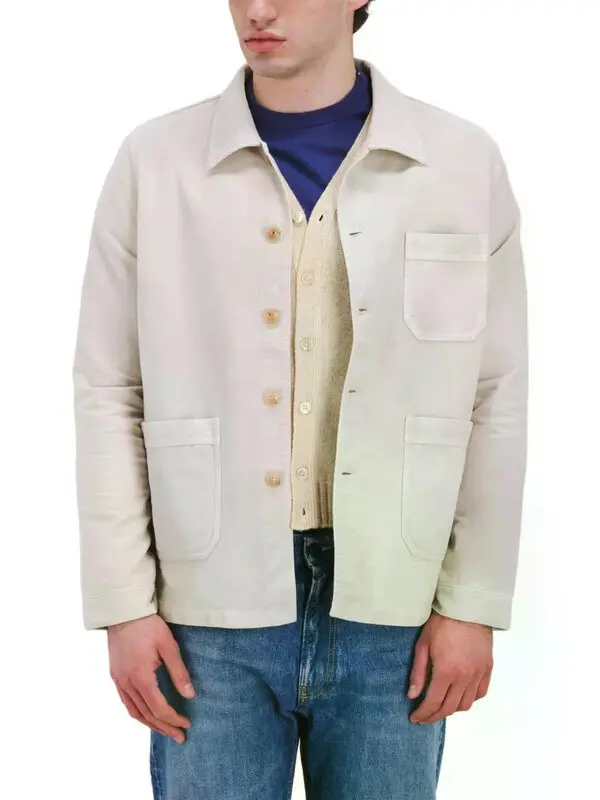 FORTELA Fergus Moleskin Shirt Jacket - Neutrals