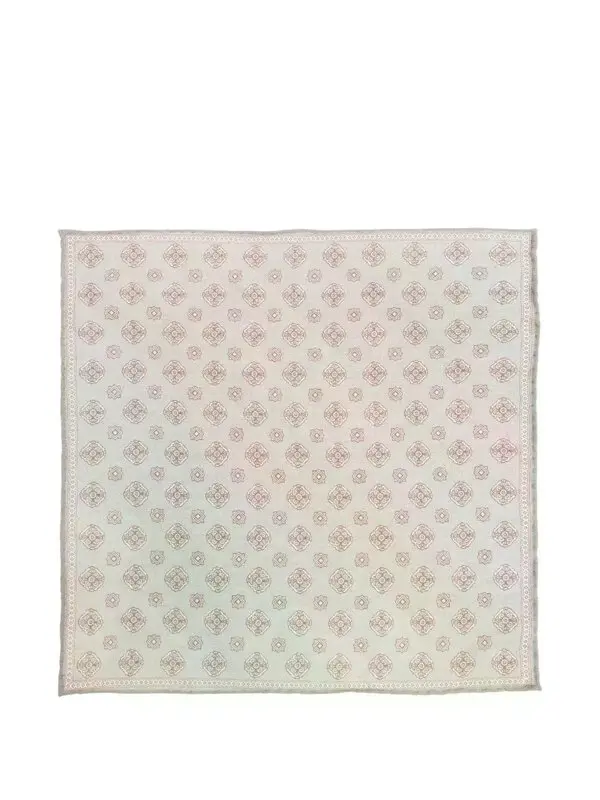 Eleventy Patterned Pocket Square - Neutrals
