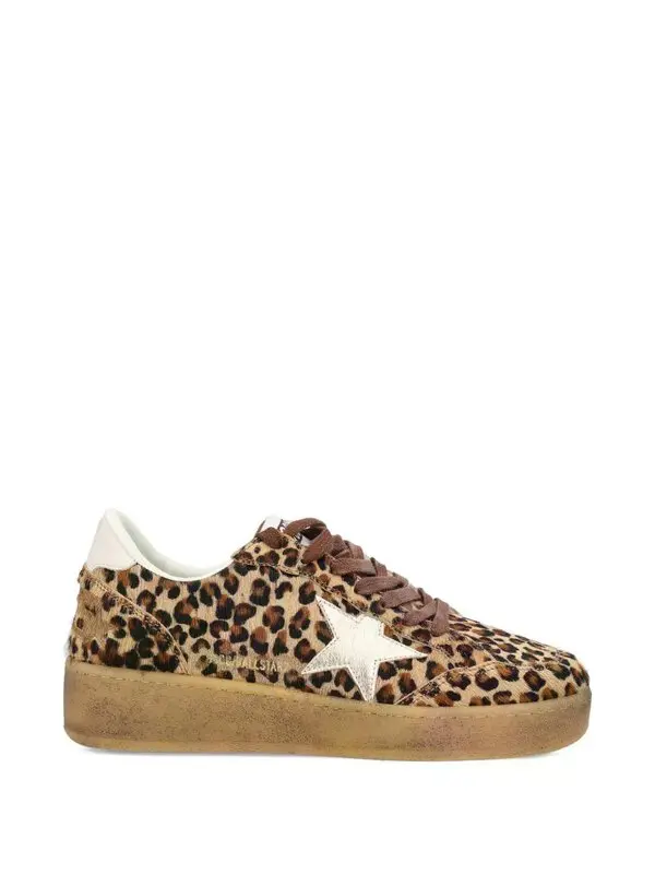 GOLDEN GOOSE Star Leopard Leather Trainers