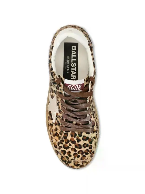 GOLDEN GOOSE Star Leopard Leather Trainers