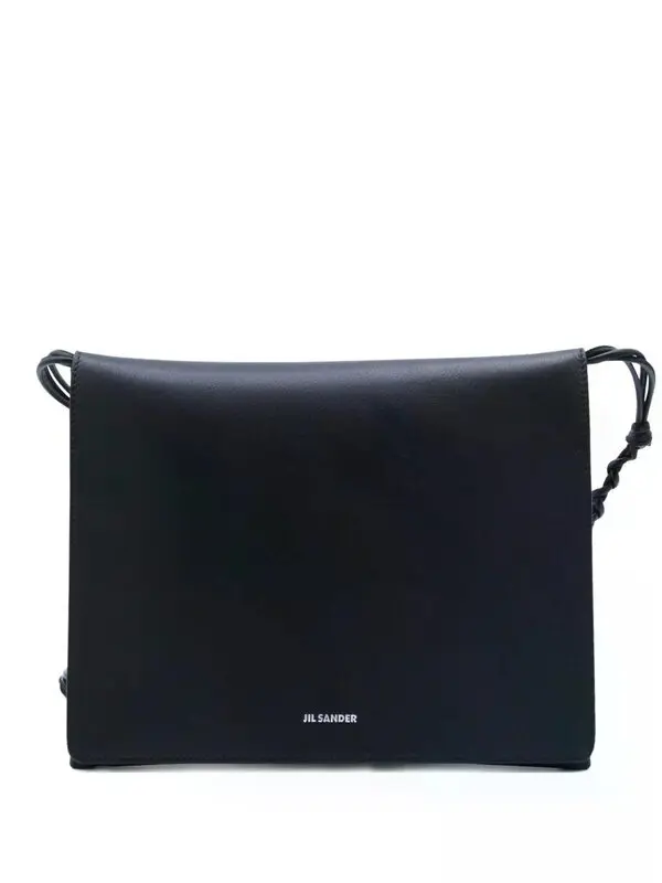 JIL SANDER Braided-strap Shoulder Bag - Black