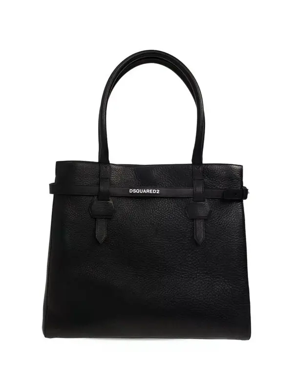 Dsquared2 Leather Tote Bag - Black