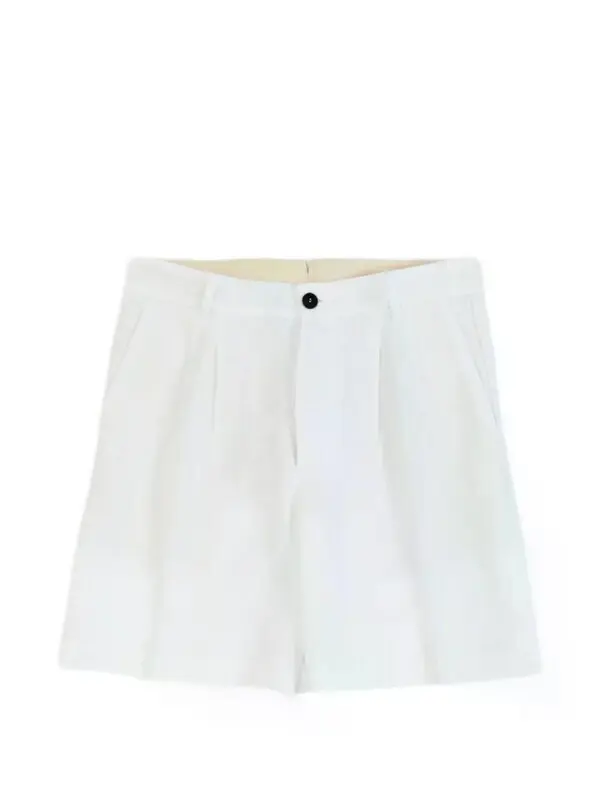 FORTELA Pleat Shorts - White