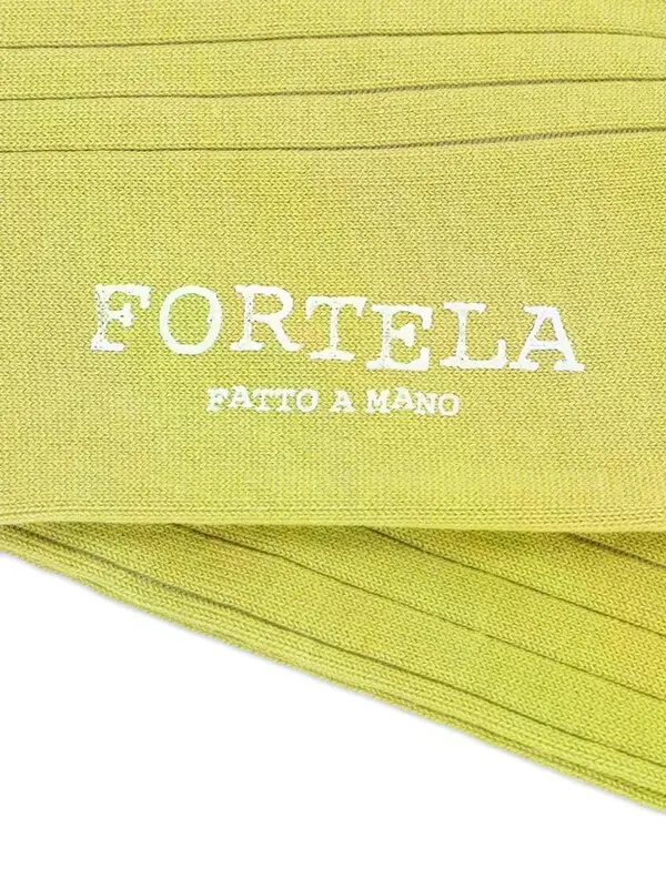 FORTELA Knee-high Ribbed Socks - Green