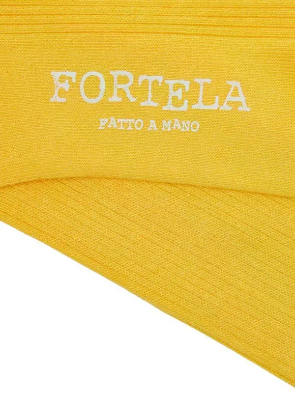 FORTELA Logo Socks - Yellow