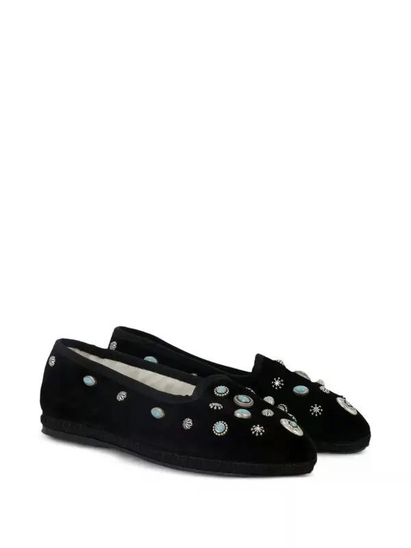 FORTELA Frutate Friulane Suede Loafers - Black