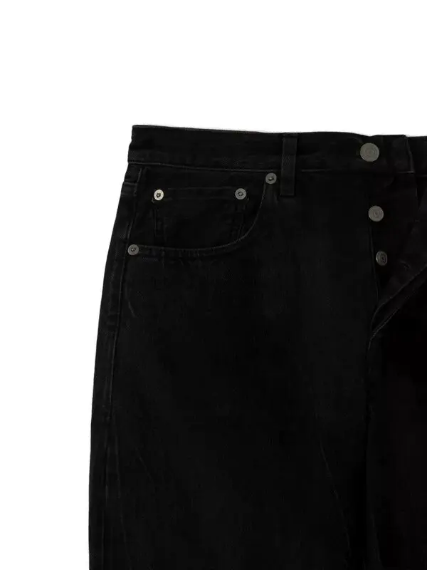 FORTELA Five Pocket Selvedge Jeans - Black