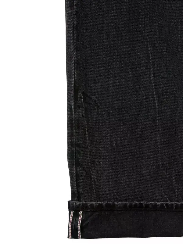 FORTELA Five Pocket Selvedge Jeans - Black