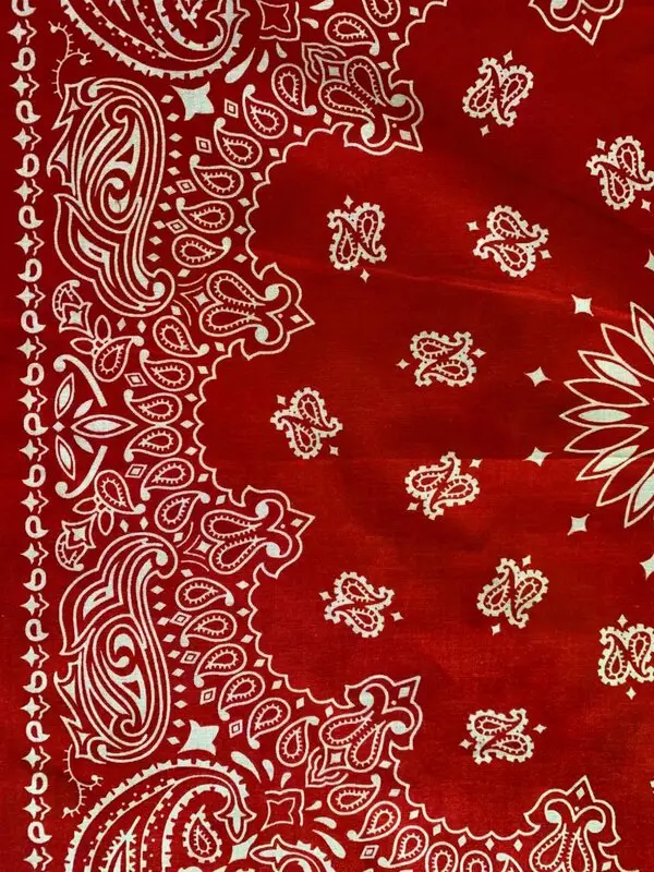 FORTELA Japanese Paisley-pattern Bandana - Red