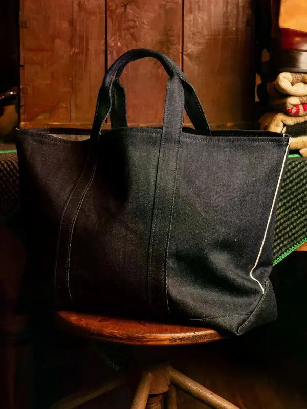 FORTELA Reinforced Stitching Tote Bag - Black