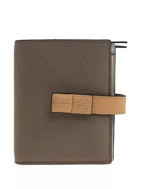 Loewe Logo-detail Leather Wallet - Brown