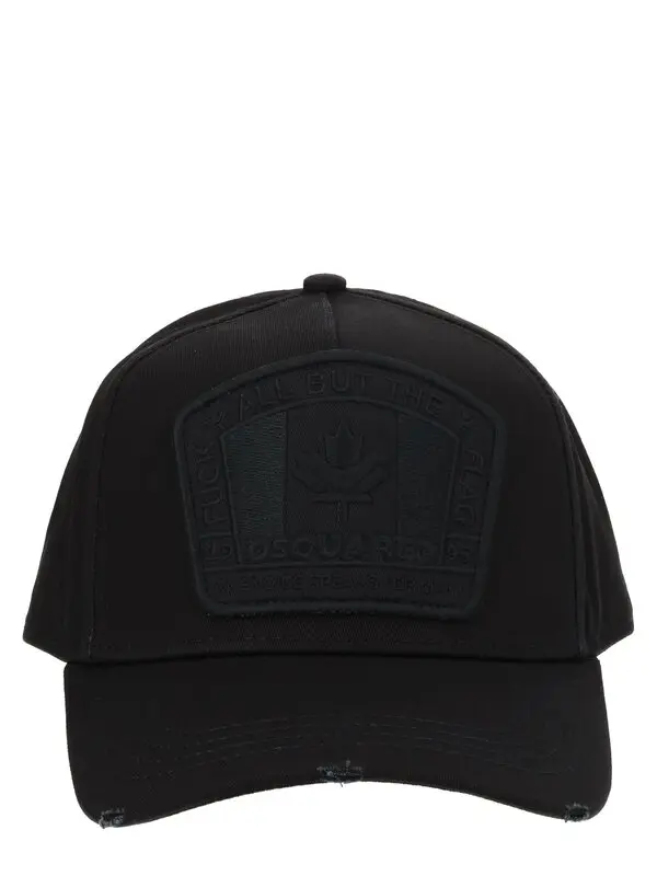 Dsquared2 Baseball Cap With Patch - Black